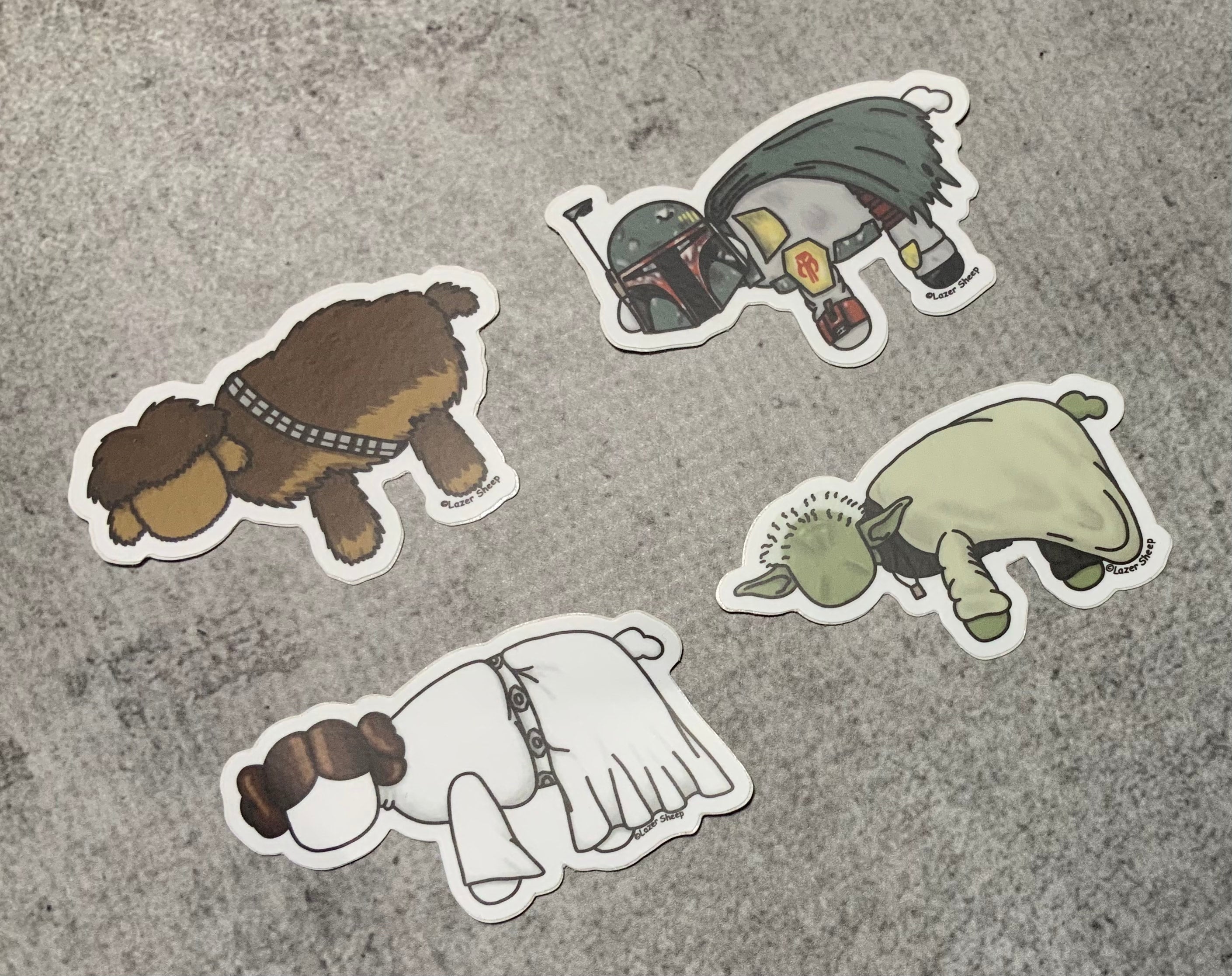 Sheep Wars Stickers | Lazer Sheep Yarns